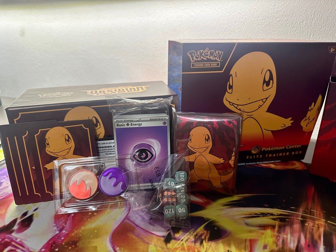 Pokemon TCG obsidian flames Pokémon centre exclusive ETB accessories ...