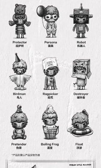 Popmart Hirono Little mischief Protector Manacle Robot persona ...