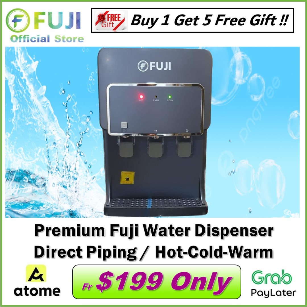 Premium Fuji Water Dispenser With Compressor Cooler & Direct Piping To ...