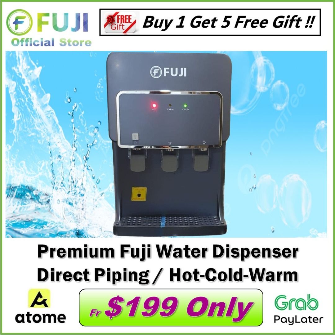 Premium Fuji Water Dispenser With Compressor Cooler & Direct Piping To ...