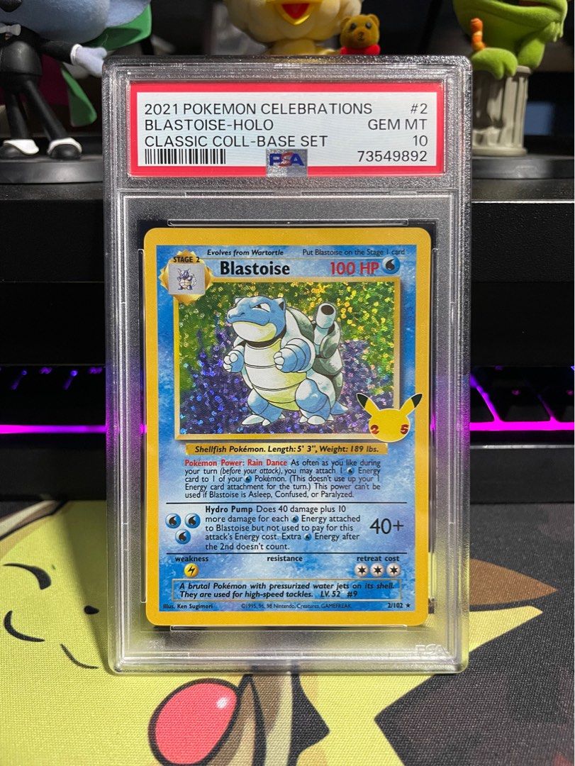 PSA 10 Blastoise #2 Celebrations 25th Pokemon, Hobbies & Toys, Toys ...