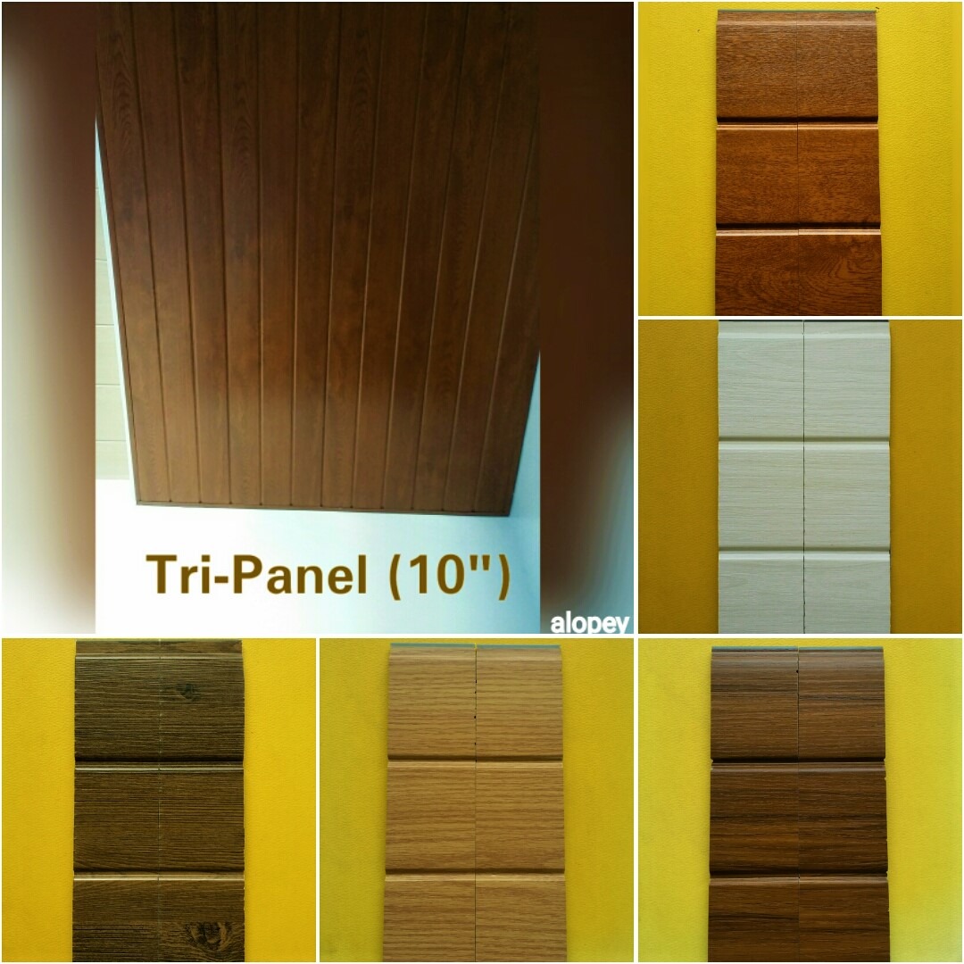 PVC Ceiling Tri-Panel Design (10" x 2.975m), Commercial & Industrial, Construction & Building ...