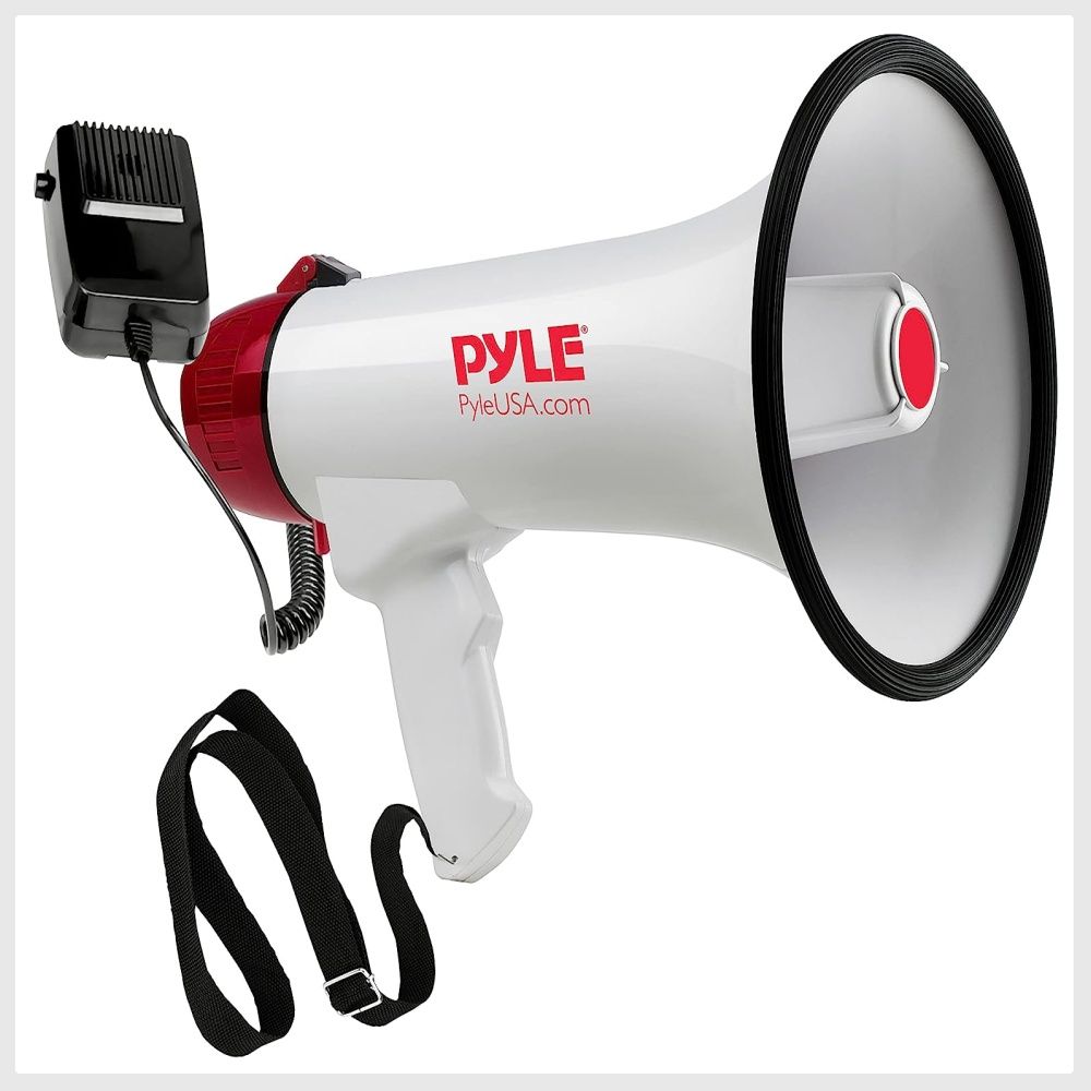 Pyle 40 Watt Professional Megaphone Clear Sound & Ergonomic Grip ...
