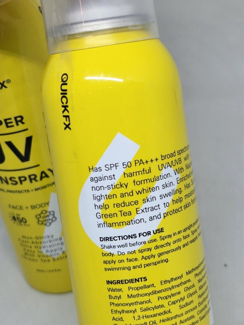Quick Fx Sunscreen Spray on Carousell