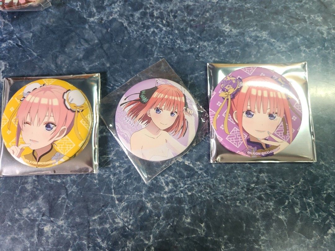 Quintessential quintuplets keychain and badges, Hobbies & Toys, Toys ...
