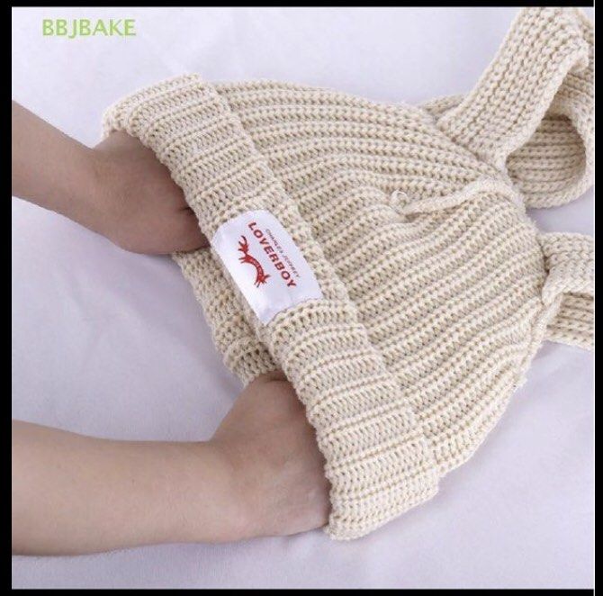 loverboy rabbit beanies (newjeans inspired) bunny hat (1x BLACK and 1x CREAM colour), Women's ...