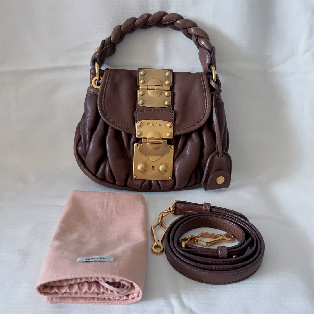 Rare Miu Miu Mini Coffer Bag, Women's Fashion, Bags & Wallets, Cross ...