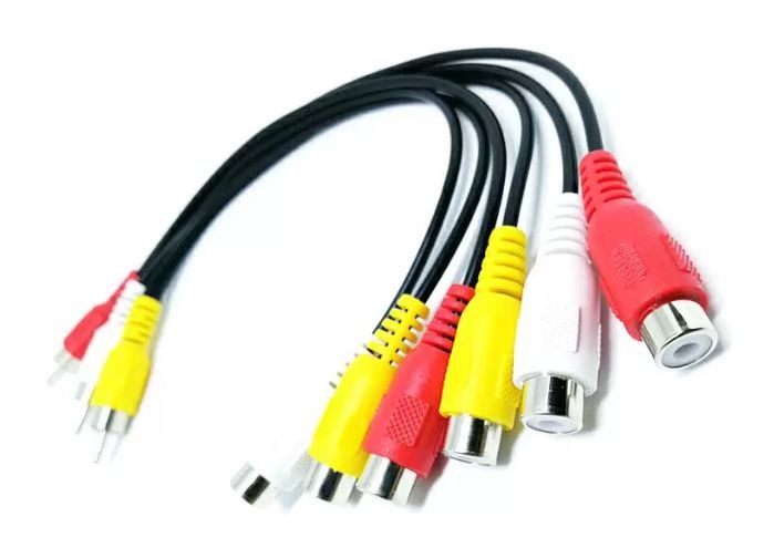 RCA AV Cable Splitter 3Male-6 Female, Computers & Tech, Parts ...