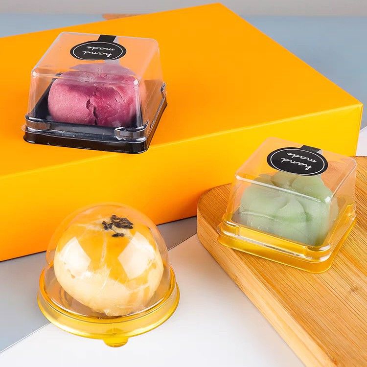 50pcs Mooncake Packaging Box with Cover Mooncake Tray Dessert Egg yolk ...