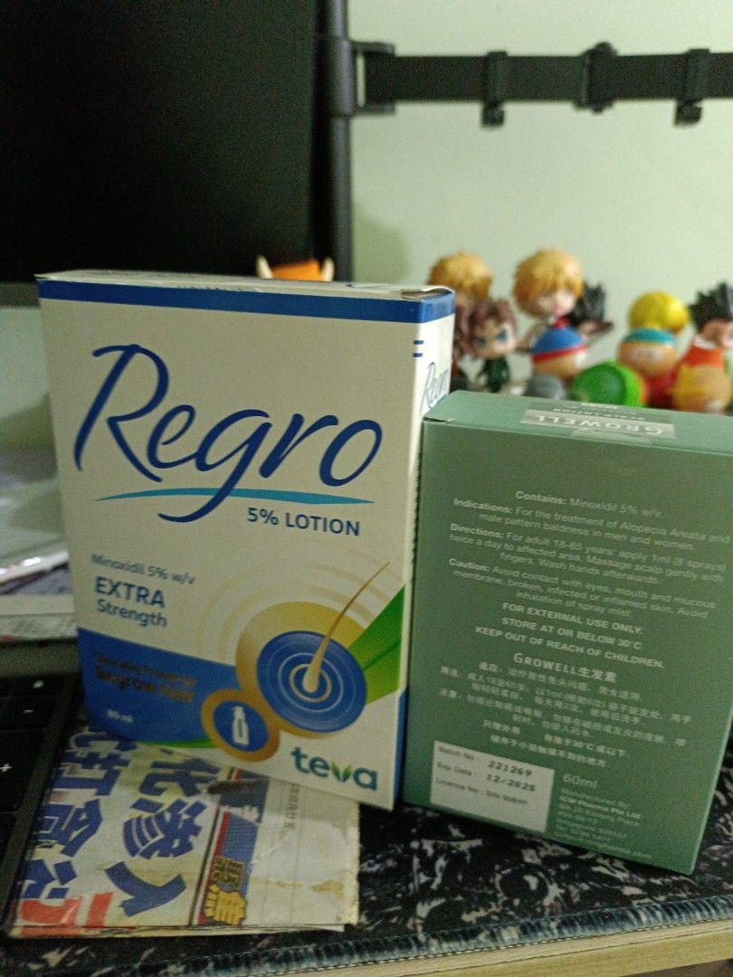 Regro & Growell 5% minoxidil, Beauty & Personal Care, Hair on Carousell