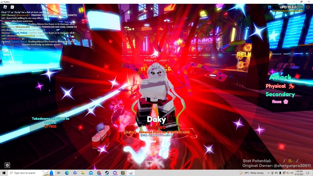 Roblox Anime Adventures units, Video Gaming, Video Games, Others on ...