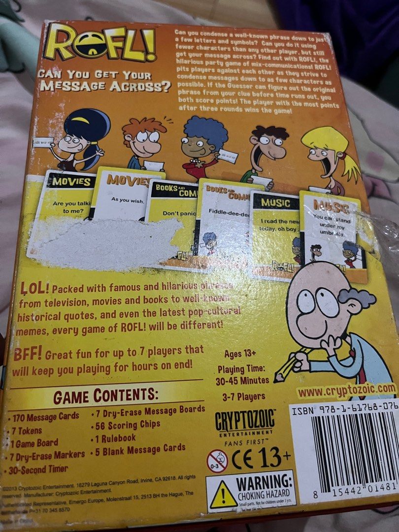 ROFL board game, Hobbies & Toys, Toys & Games on Carousell