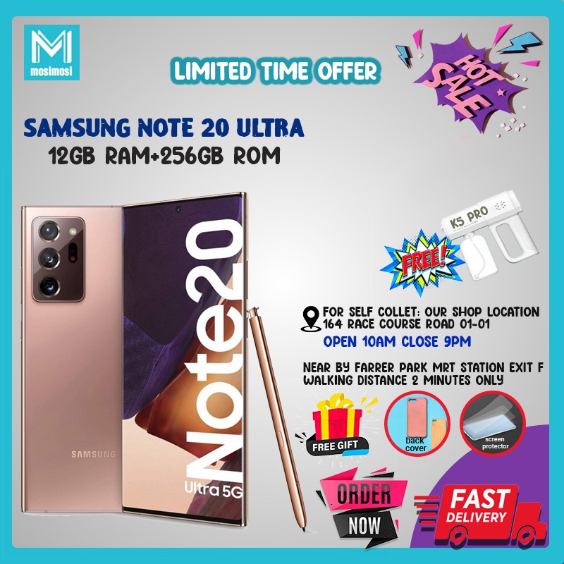 Samsung Galaxy Note 20 Ultra 12GB RAM+256GB ROM （Sealed DISPLAY SET ...