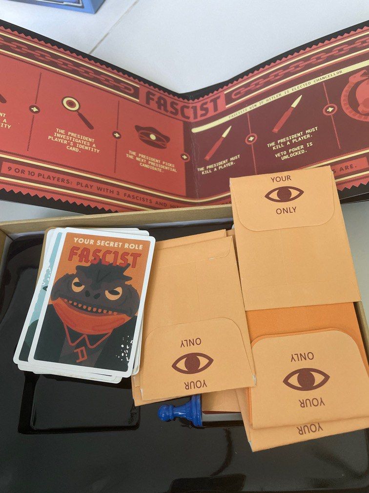 Secret hitler board game brown box, Hobbies & Toys, Toys & Games on ...