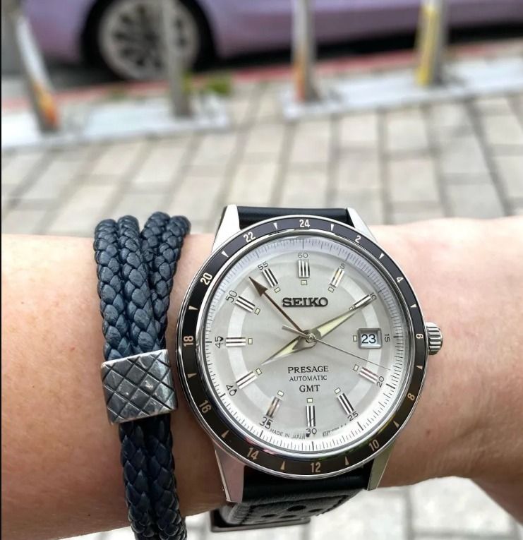 Seiko Presage SSK011J1 STYLE60s GMT "Made In Japan" White Dial Date ...