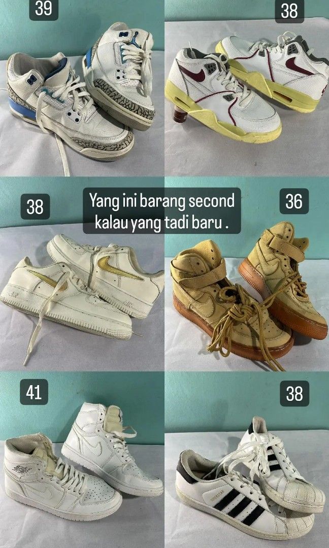 Sepatu second branded, Fesyen Pria, Sepatu , Sneakers di Carousell