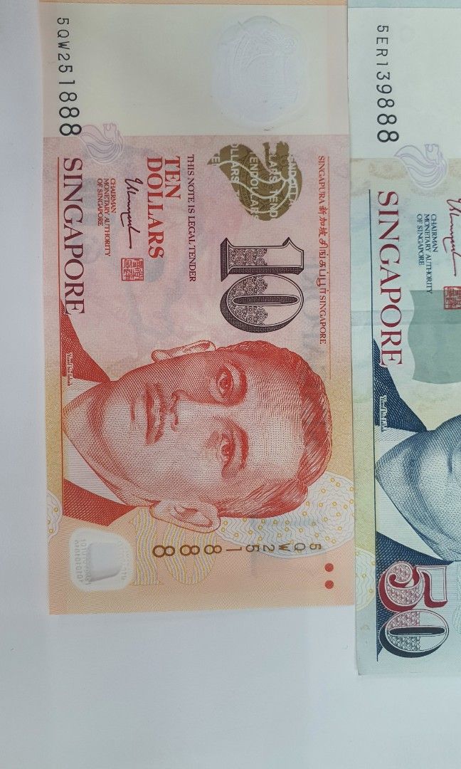 SERIAL NUMBER LUCKY 888 FOR $50 NOTE AND $10 Note, Hobbies & Toys ...