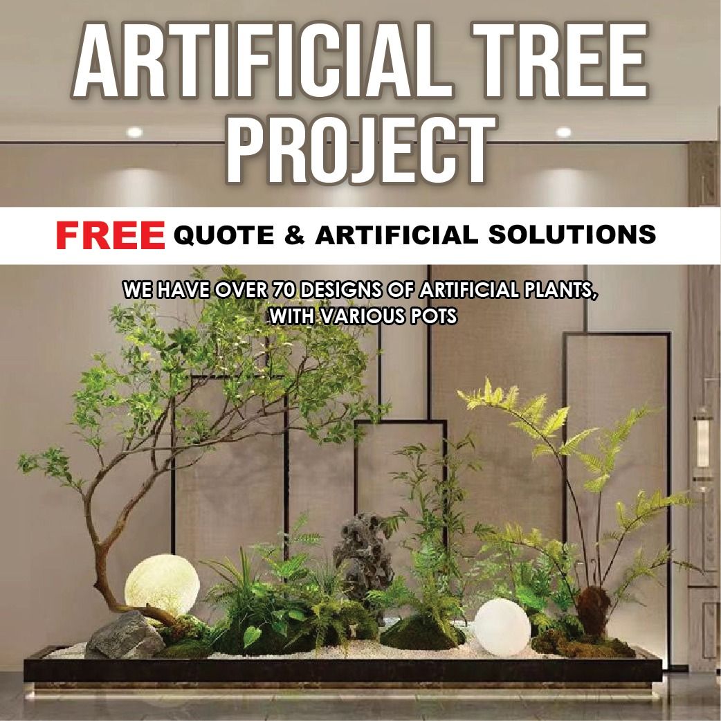 SG Interior Artificial Tree and Plant Decoration Design Project ...
