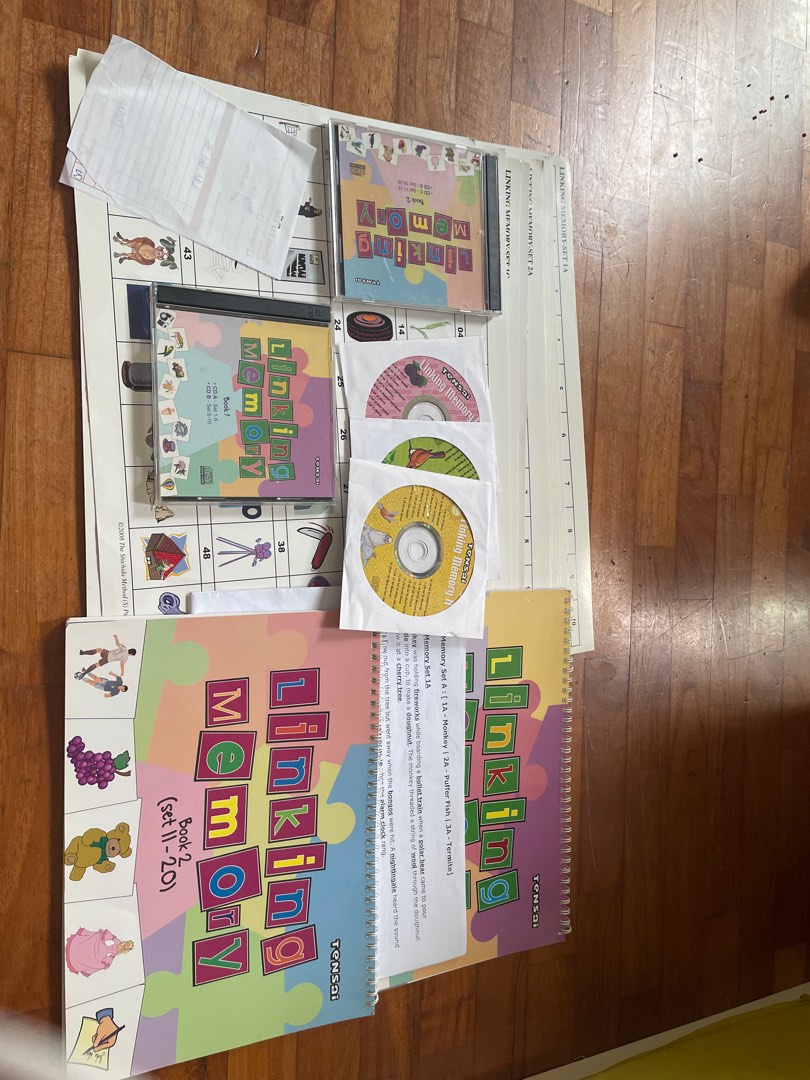 Shichida linking memory A3 card, books and cds, Hobbies & Toys, Toys ...