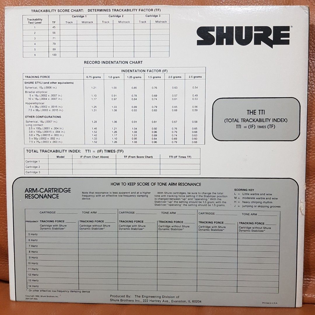 SHURE - Audio Obstacle Course vinyl record ELP, Hobbies & Toys, Music ...