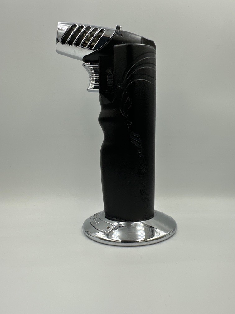 Siglo Oval Table Torch Jet Flame Lighter (Black), Furniture & Home ...