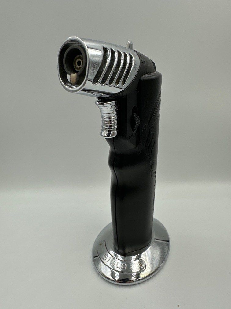 Siglo Oval Table Torch Jet Flame Lighter (Black), Furniture & Home ...
