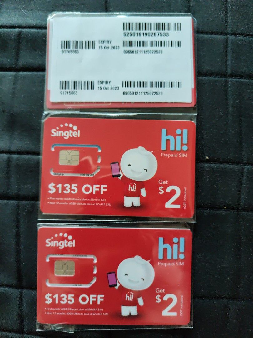 Singtel Prepaid Card, Mobile Phones & Gadgets, Mobile & Gadget ...