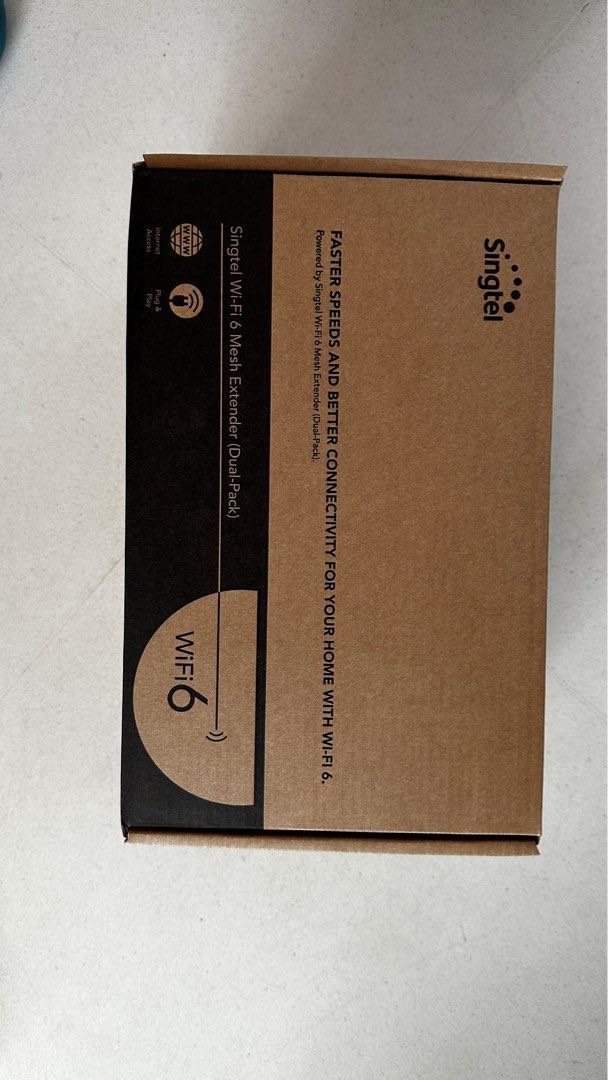 SingTel wifi 6 mesh extender single pack, Computers & Tech, Parts ...