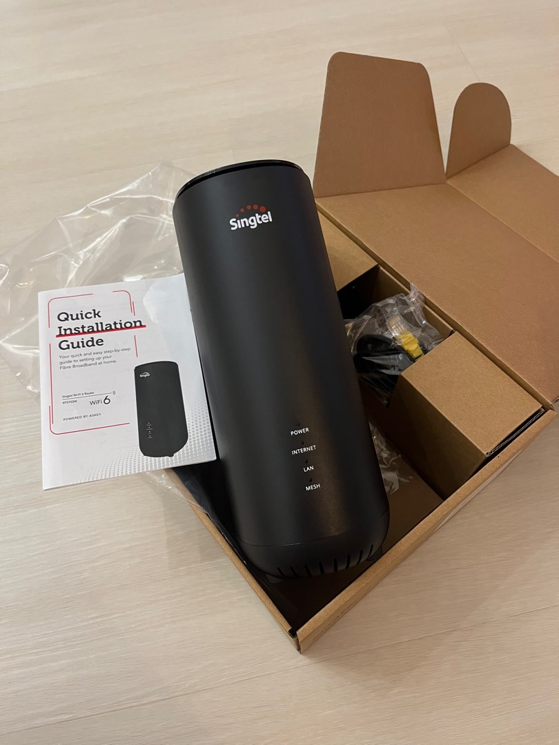 Singtel Wi-Fi 6 Router (Brand New) RT5703W, Computers & Tech, Parts ...