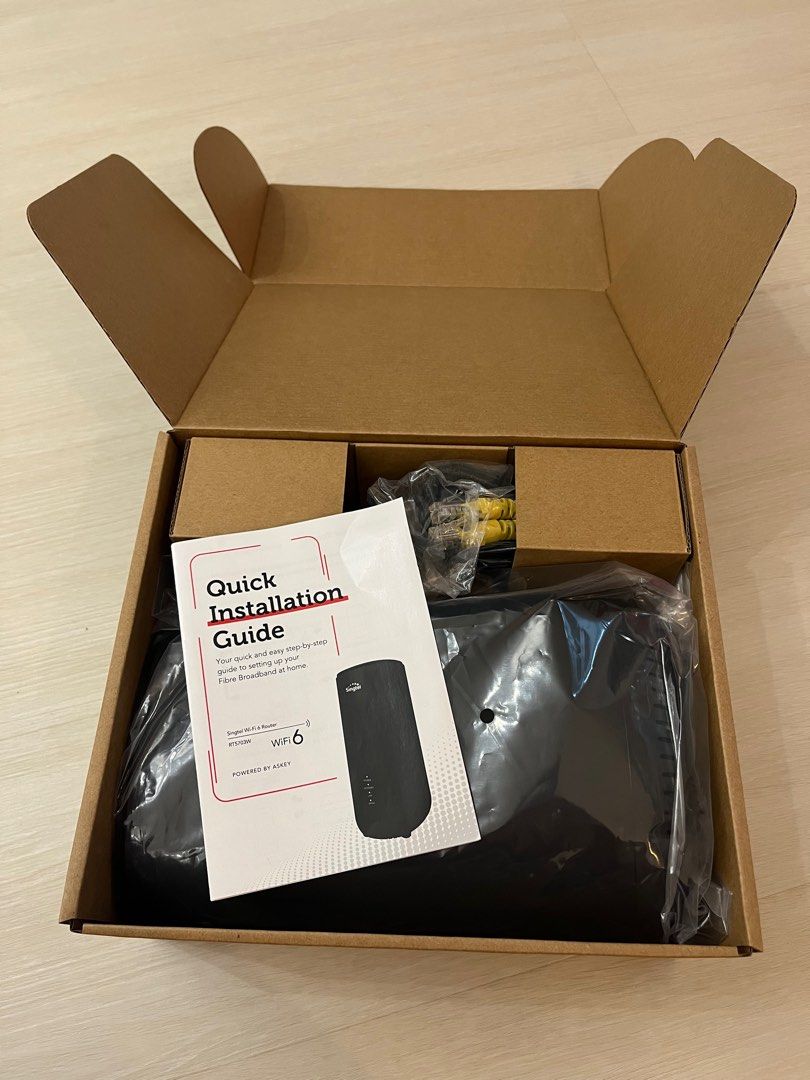 Singtel Wi-Fi 6 Router (Brand New) RT5703W, Computers & Tech, Parts ...