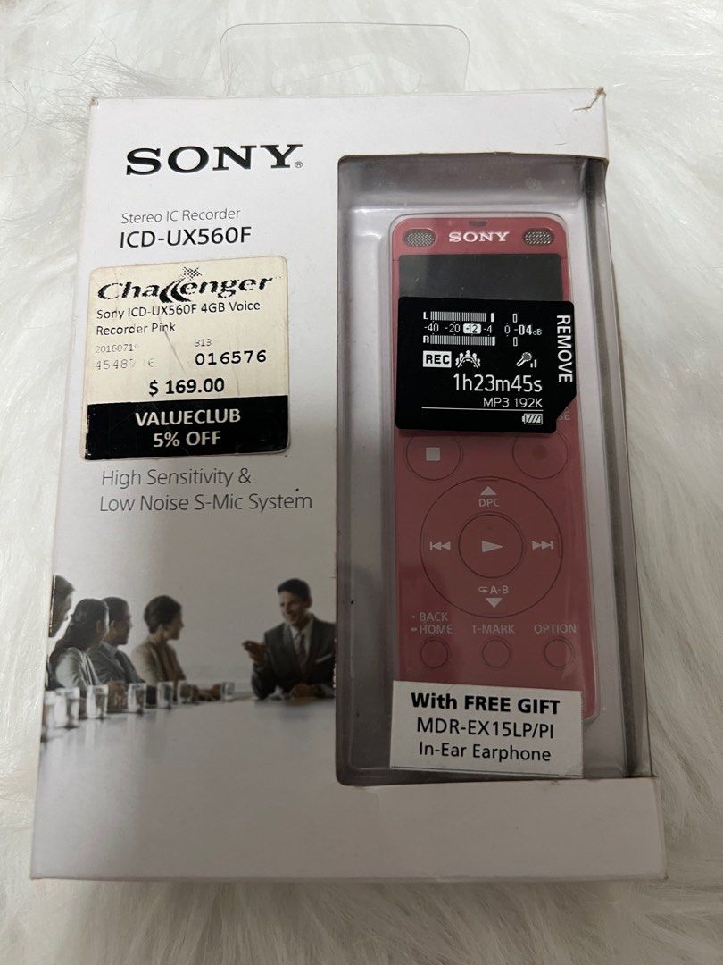 Sony ICD-UX560F Stereo IC Recorder, Audio, Voice Recorders on Carousell