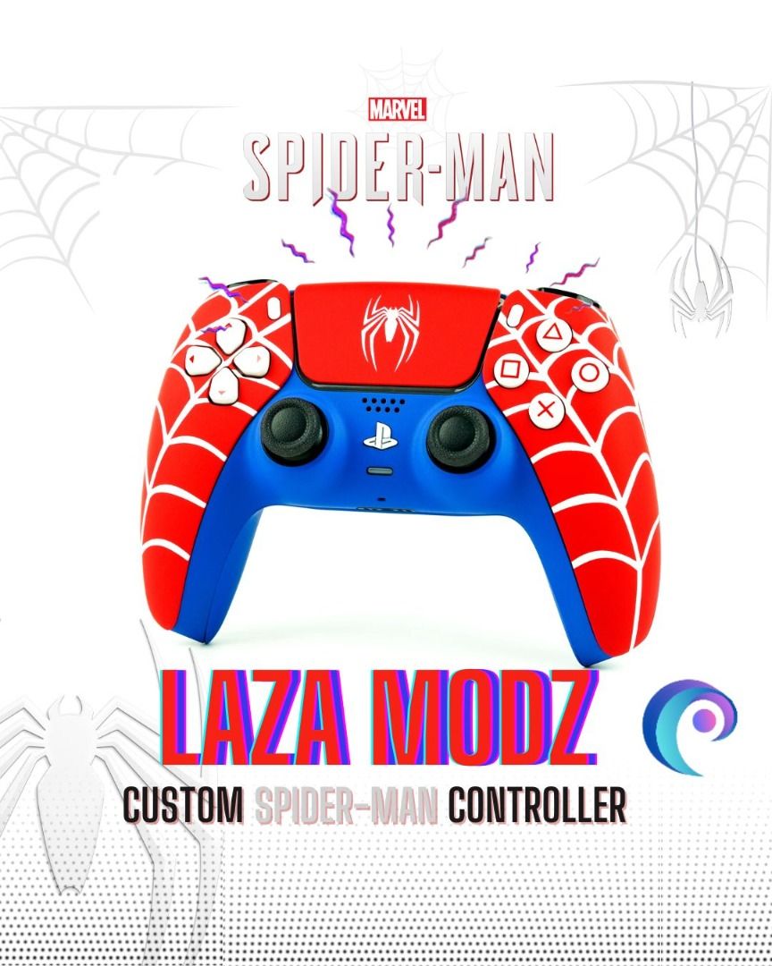 Spider-Man(Classic) Premium PS5 Dualsense Controller, Video Gaming ...