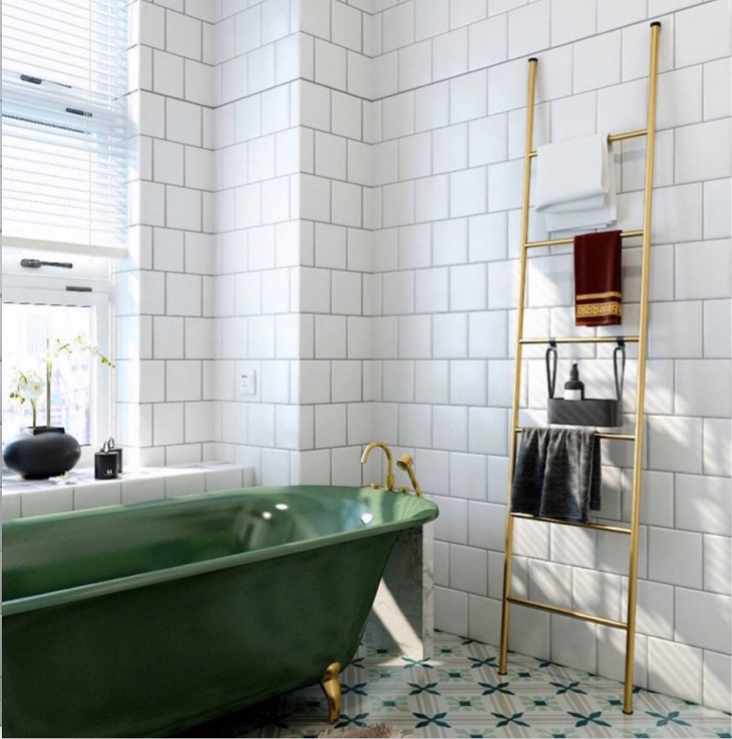 Stainless Steel Golden Ladder Rack, Furniture & Home Living, Furniture ...