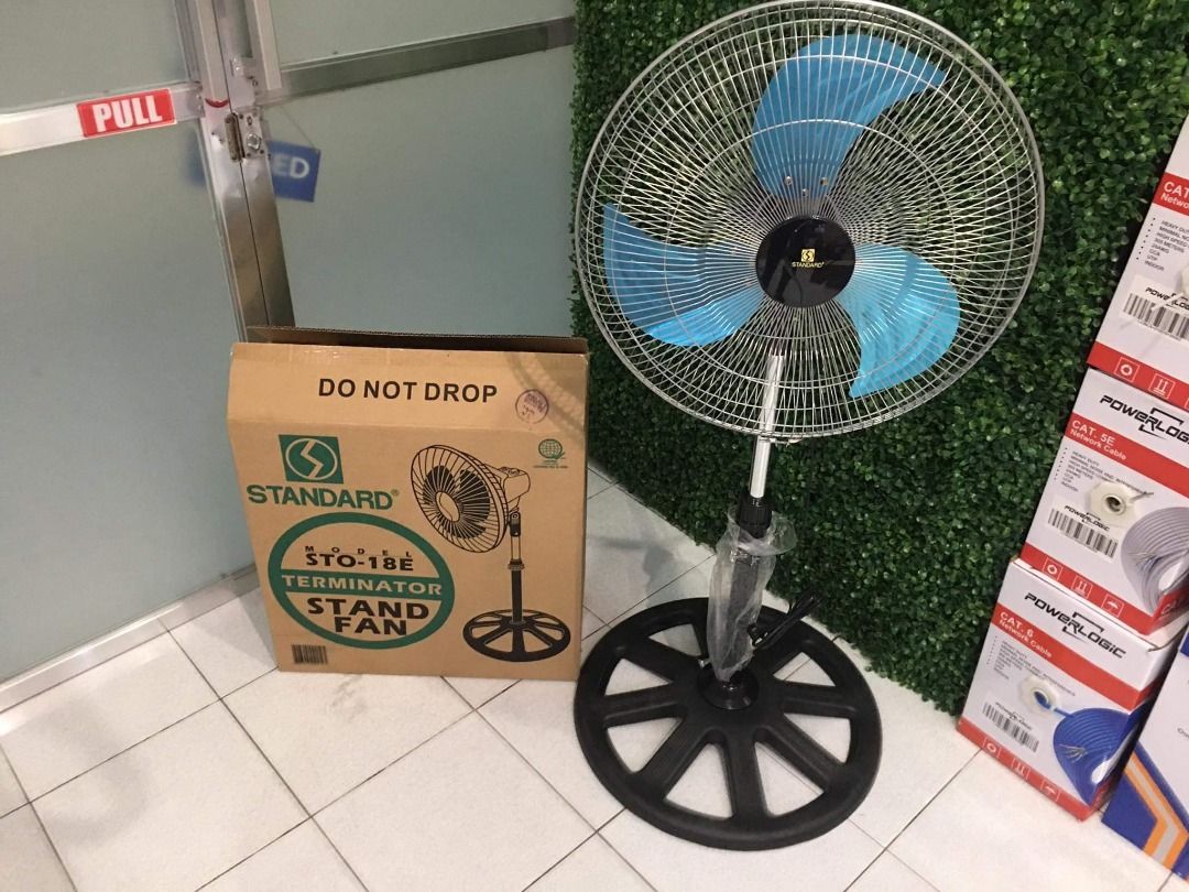 Standard 18" Electric Stand Fan Metal Blade STO-18E, Furniture & Home ...