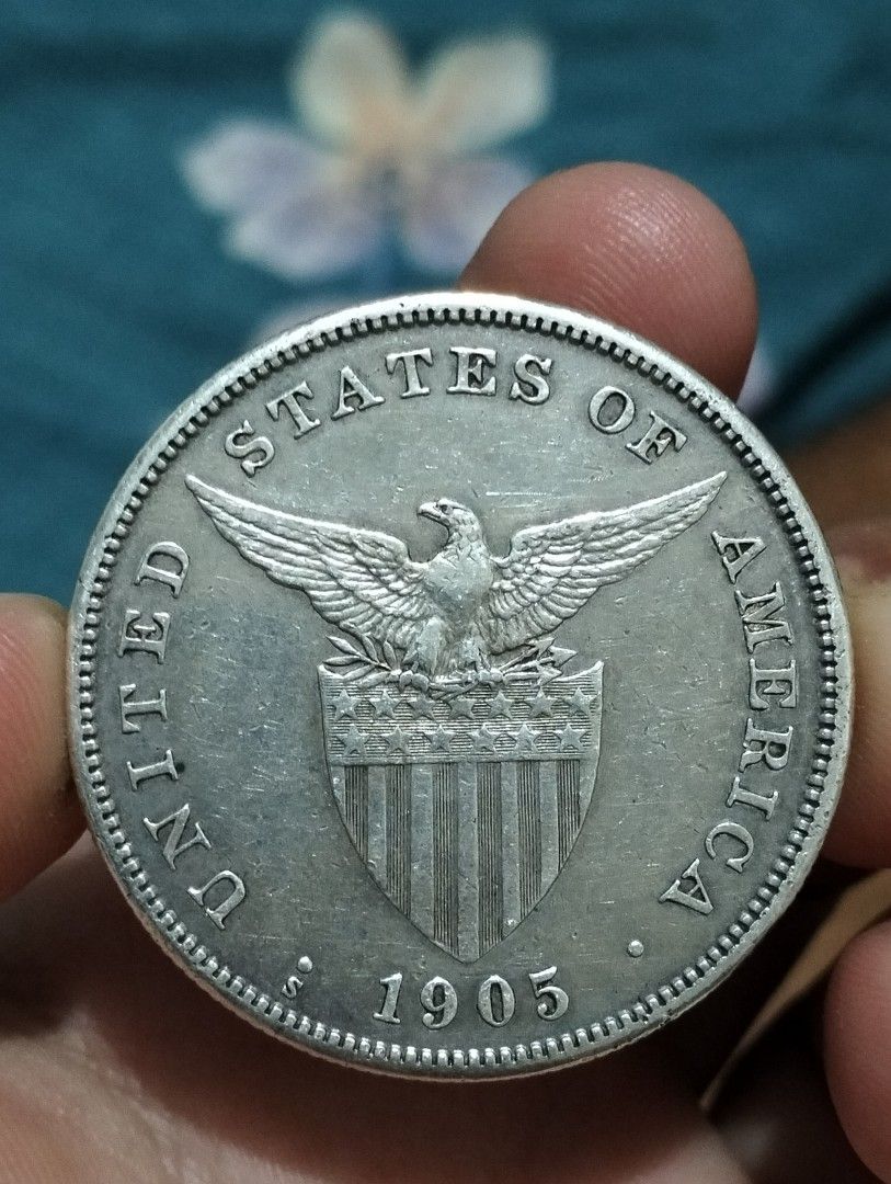 STRAIGHT SERIF 1905 SILVER COIN, Hobbies & Toys, Memorabilia ...