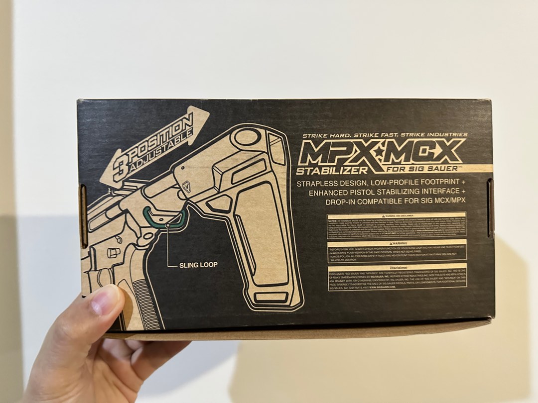 Strike Industries collapsible brace for MPX/MCX PCC on Carousell