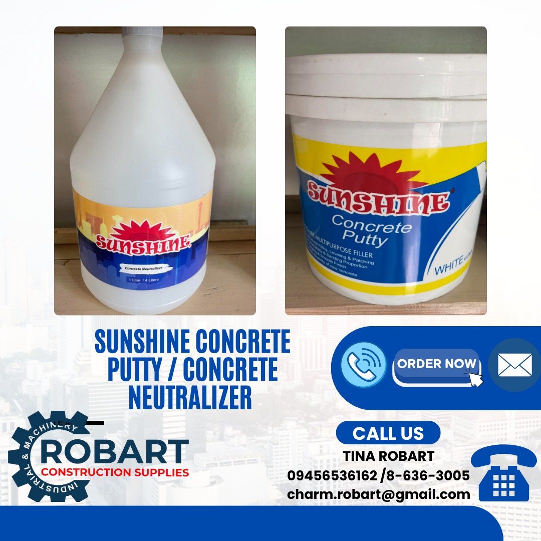 Sunshine Concrete Putty/Concrete Neutralizer, Commercial & Industrial, Construction & Building ...
