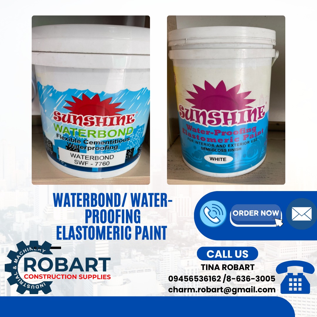 Sunshine Waterbond/ Water-Proofing Elastomeric Paint, Commercial ...