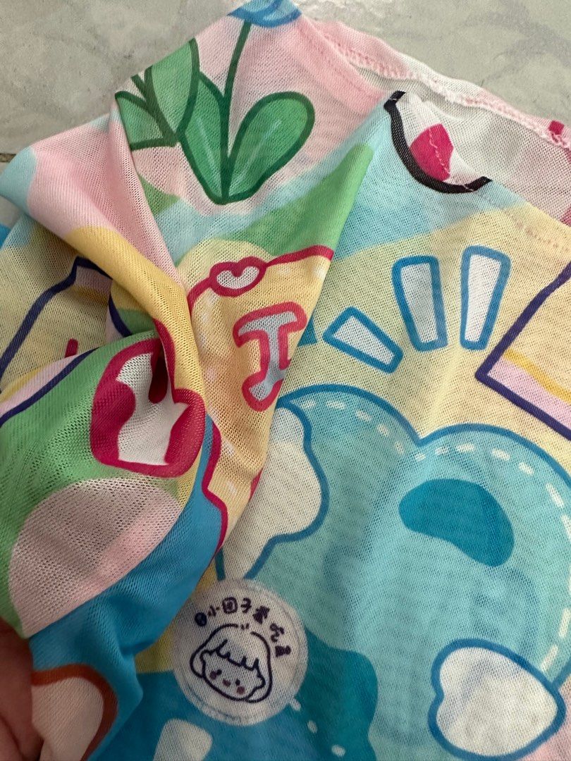 take all art doodle see thru tshirt limited pastel, Fesyen Wanita ...