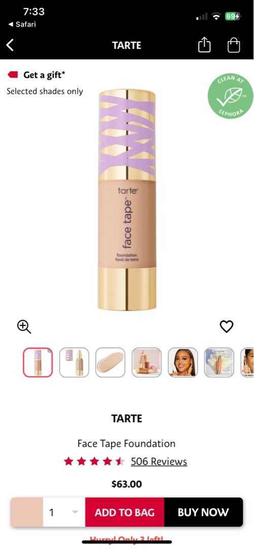 Tarte face tape, Beauty & Personal Care, Face, Makeup on Carousell
