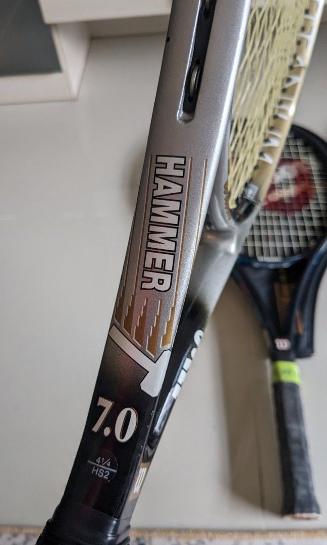 Tennis Racket Wilson Hammer, Sports Equipment, Sports & Games, Racket ...