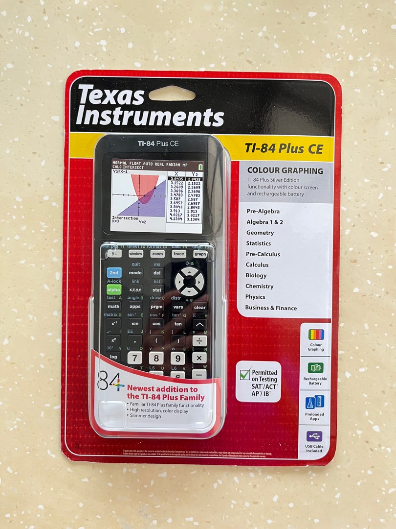 Texas Instruments TI-84 Plus CE Graphing Calculator, Computers & Tech ...