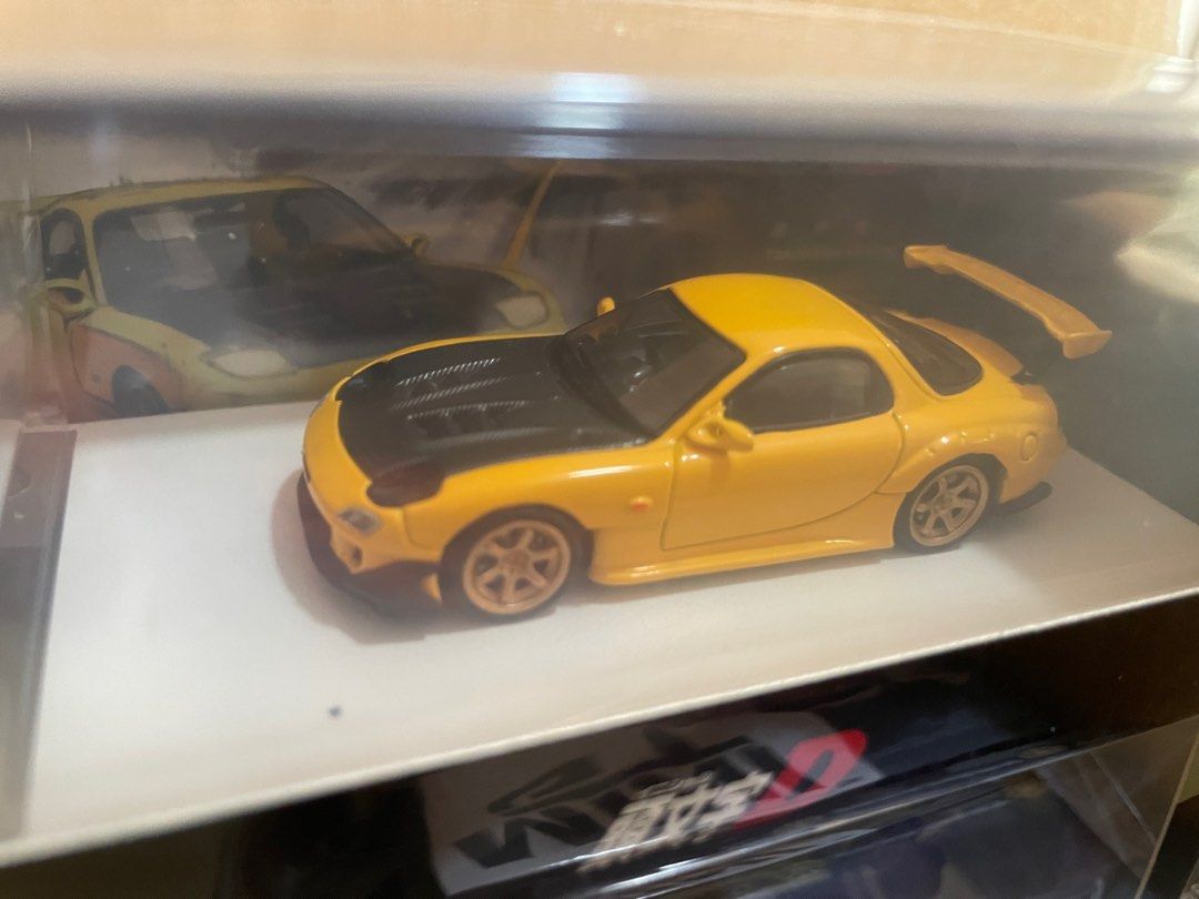 Timemicro 1:64 Initial D Mazda RX7 with figure, Hobbies & Toys, Toys ...