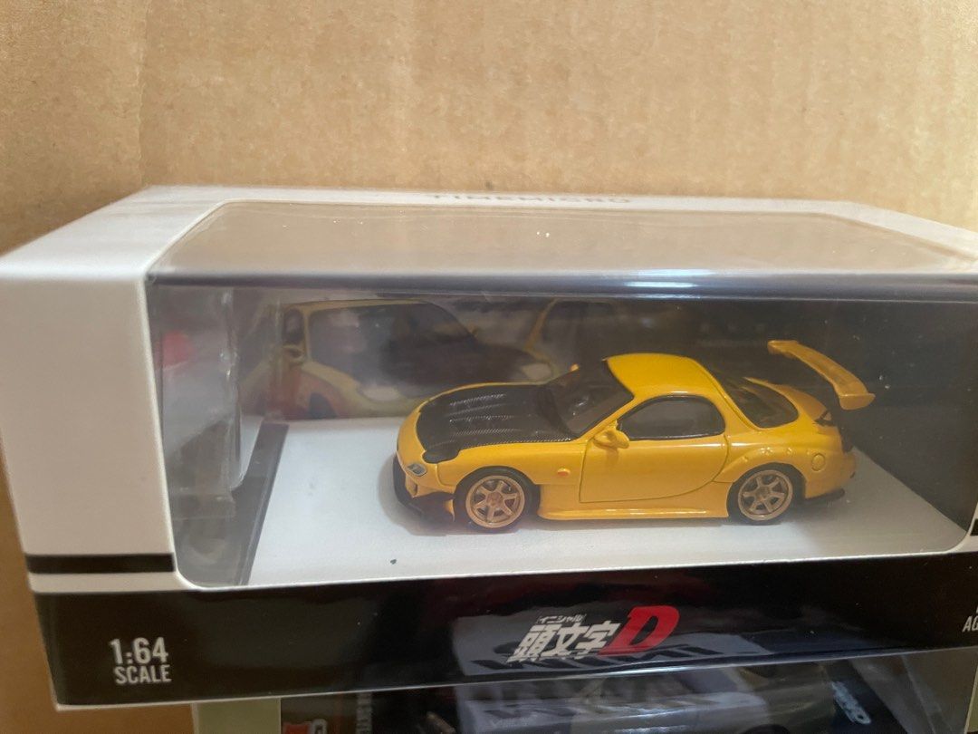 Timemicro 1:64 Initial D Mazda RX7 with figure, Hobbies & Toys, Toys ...