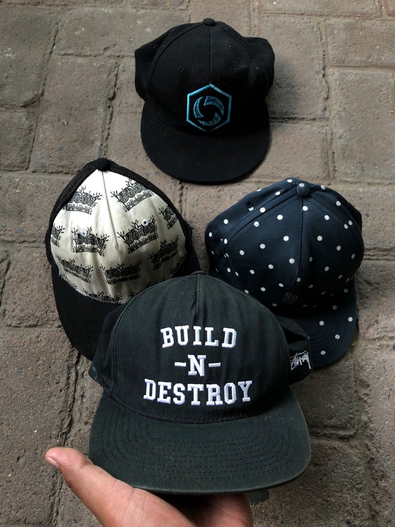 Topi Stussy Caps, Fesyen Pria, Aksesoris, Topi di Carousell