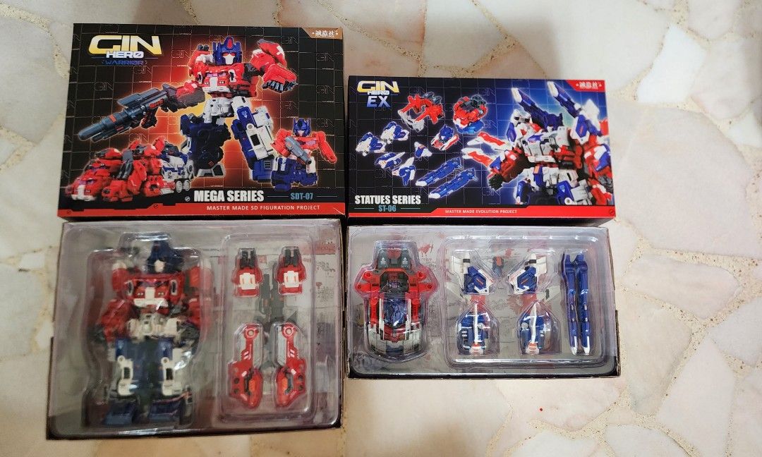 Transformers Master Made - SDT-07 and ST-06 Gin Hero EX Deluxe Set ...