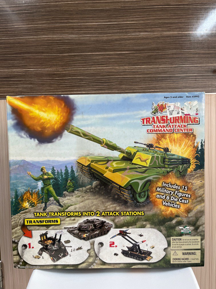 Transforming Tank Attack Command Centre, Hobbies & Toys, Memorabilia & Collectibles, Vintage ...