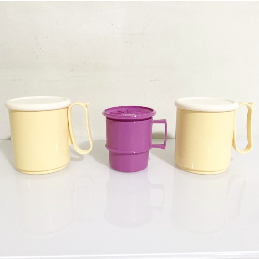 Tupperware Cups with Coasters, Furniture & Home Living, Kitchenware ...