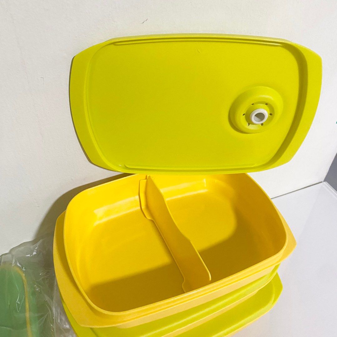 Tupperware Green Yellow Lunch Boxes, Furniture & Home Living ...