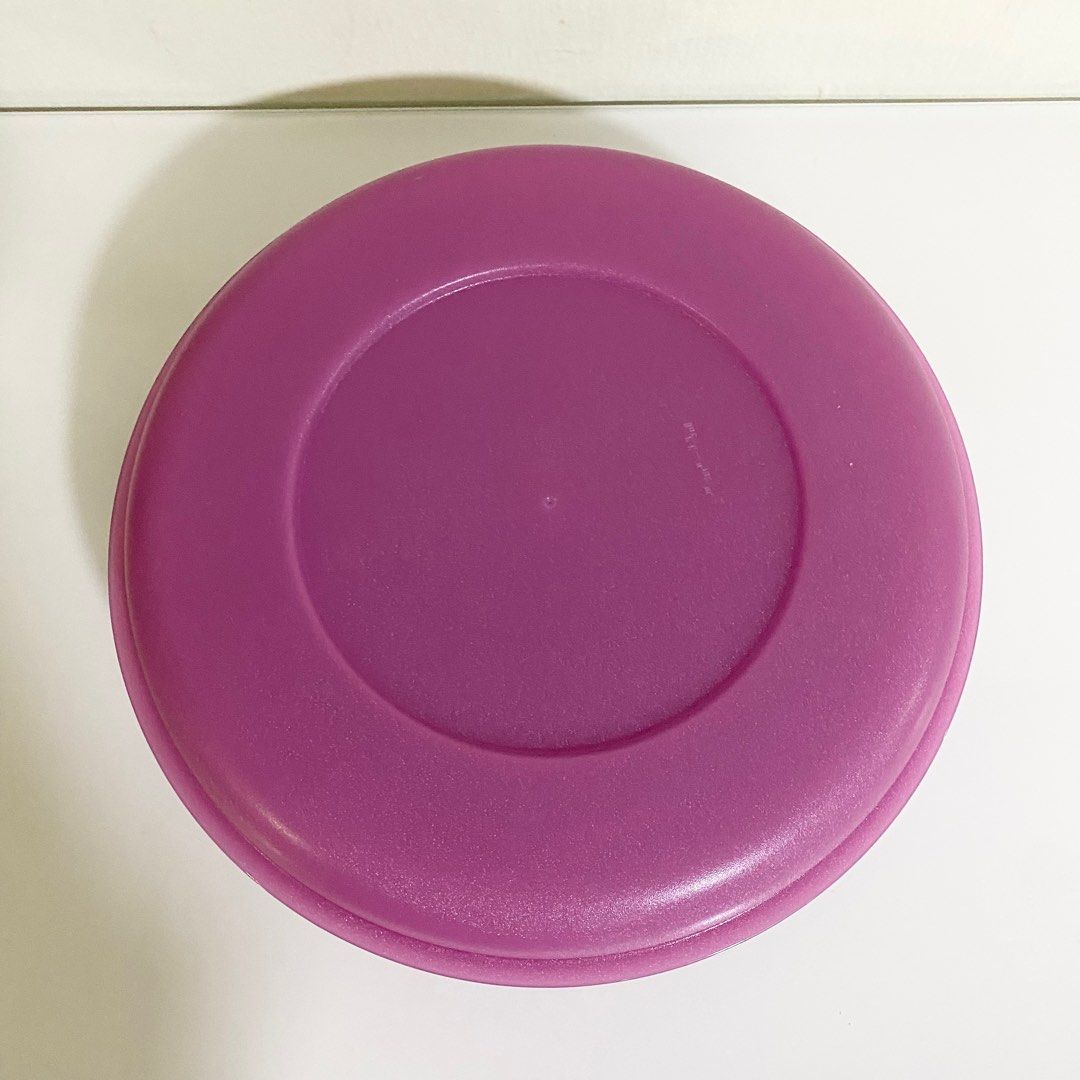Tupperware Purple Pink Round Snack Serving Tray, Furniture & Home ...